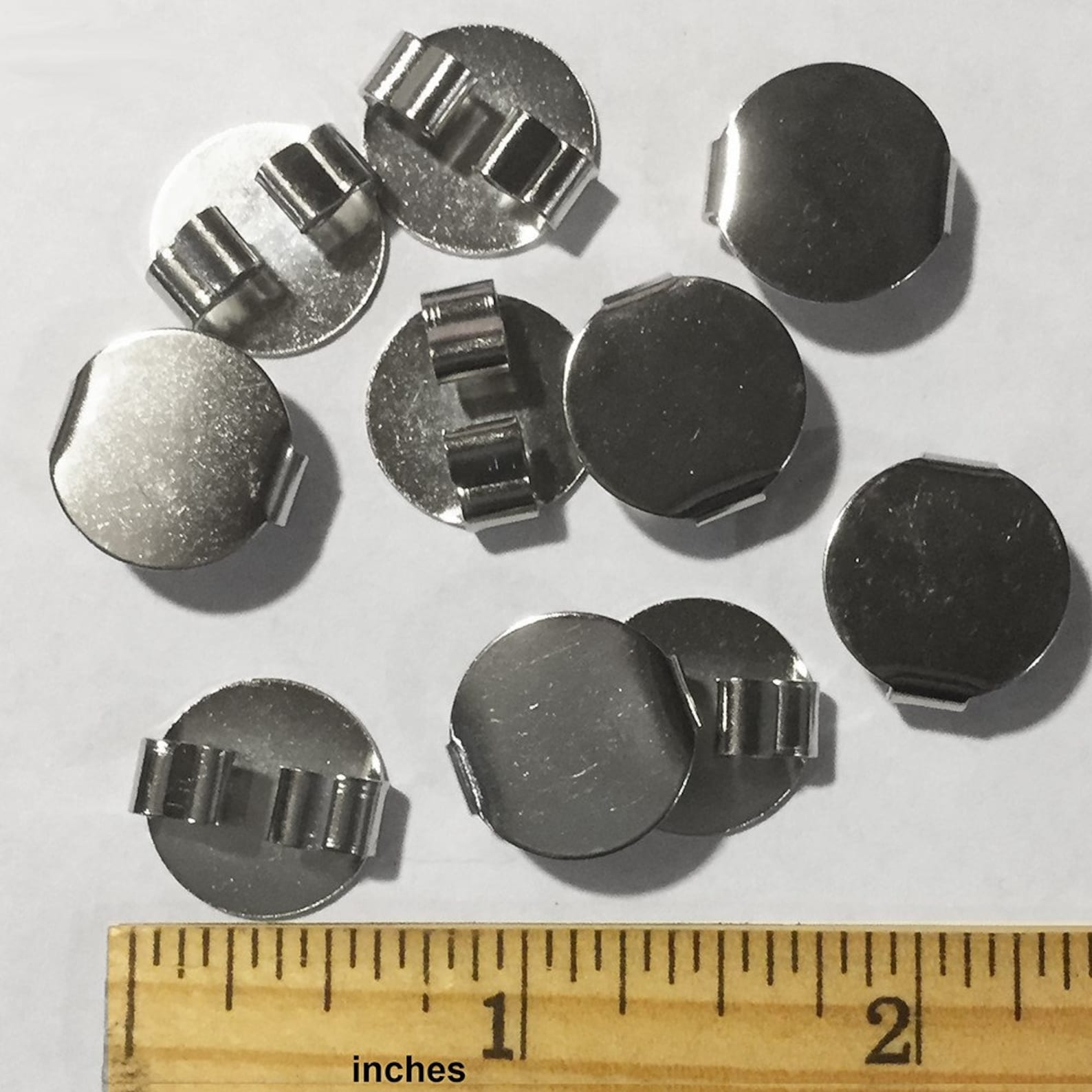 Blank Bolo Tie Slides Round Silver Tone Pack of 10 - Etsy