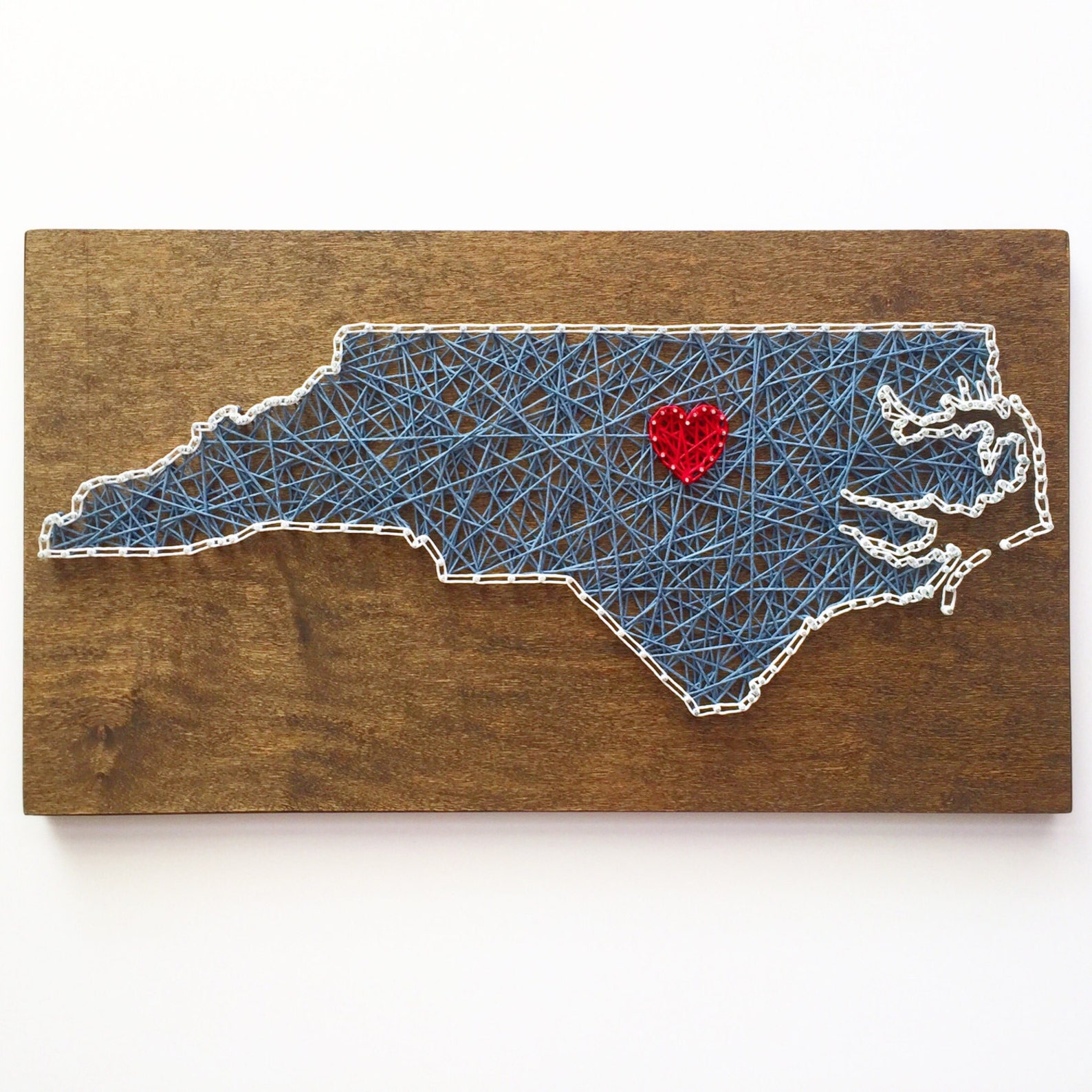 North Carolina String Art North Carolina Art State Outline | Etsy