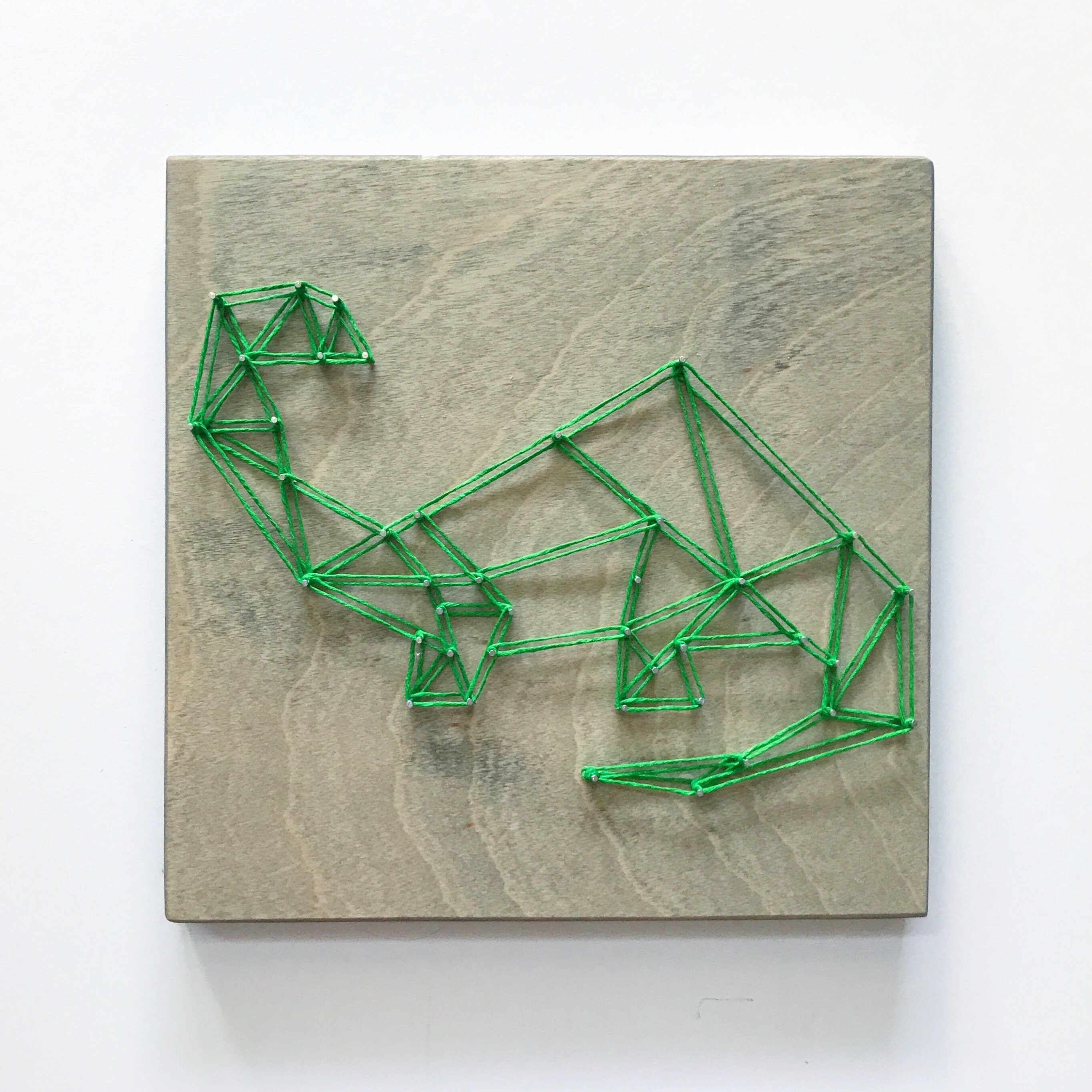 Geometric Dinosaur String Art Geometric Animal Dinosaur | Etsy