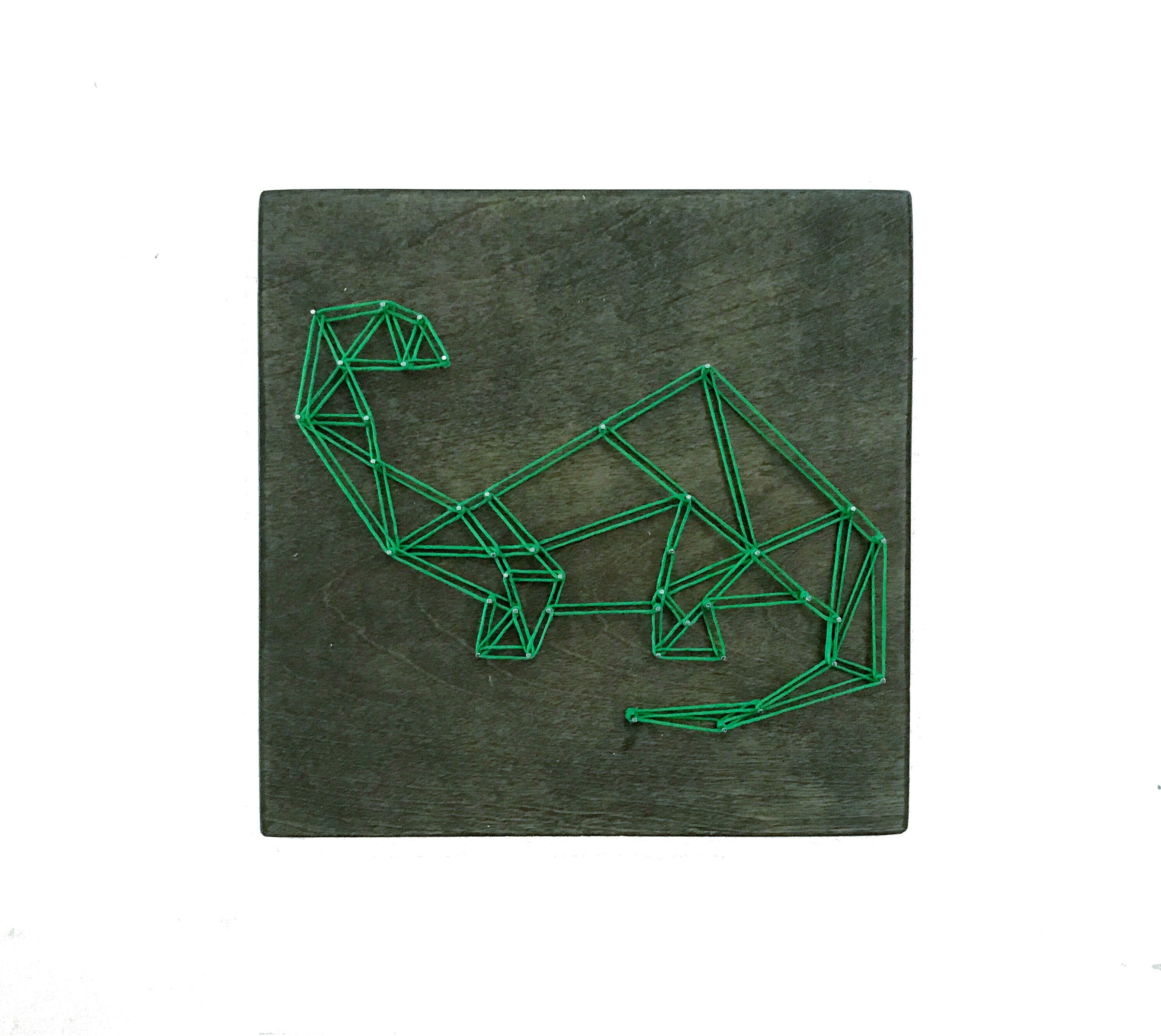 Geometric Dinosaur String Art Geometric Animal Dinosaur | Etsy