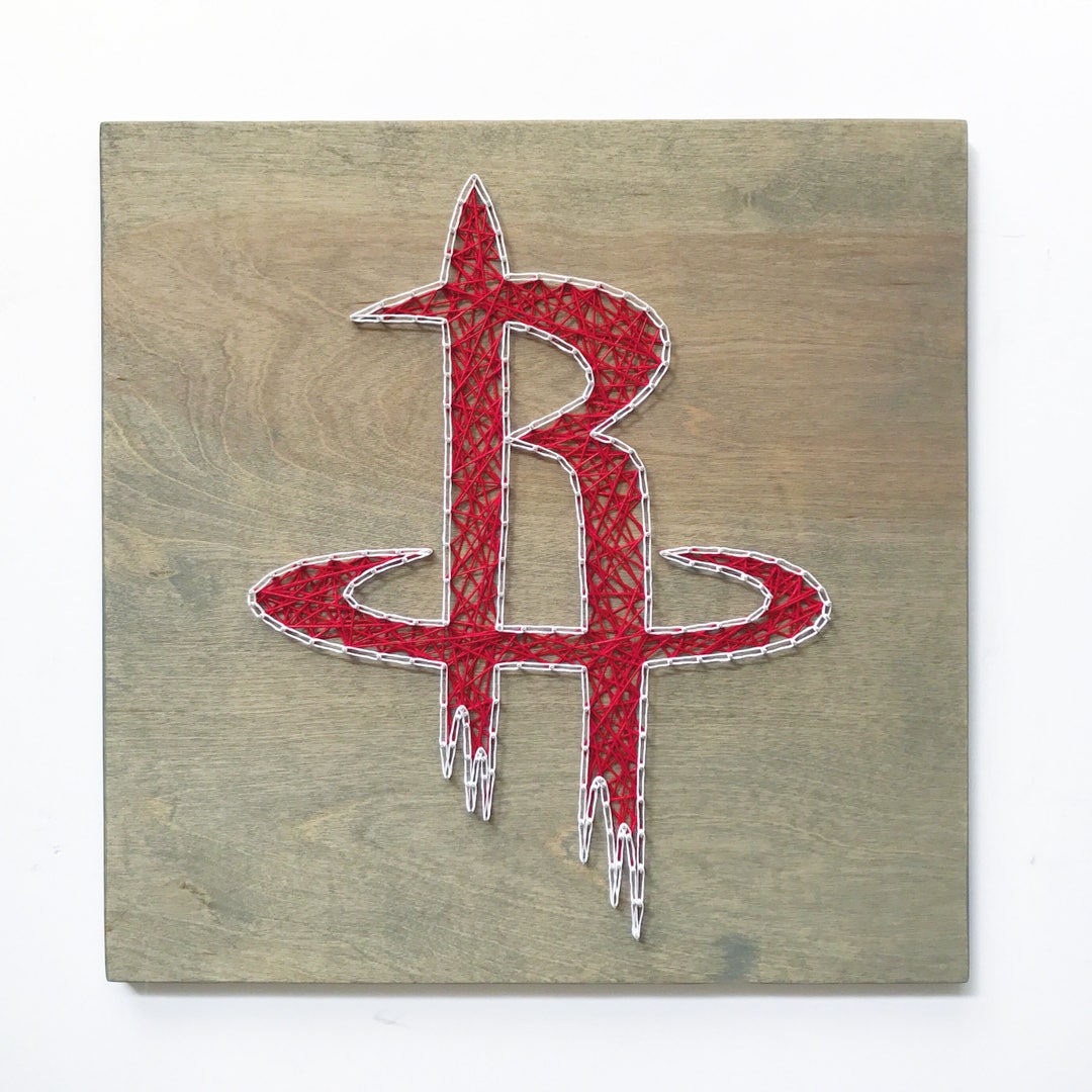 Houston Rockets String Art, Custom Team Art, Rockets Logo, Basketball ...