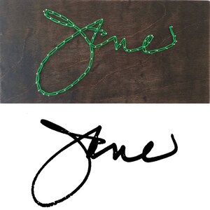 Handwriting String Art, Child Handwriting, Keepsake, Kids Handwriting ...