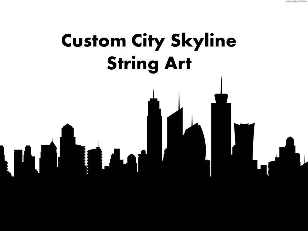 Custom City Skyline String Art - Etsy