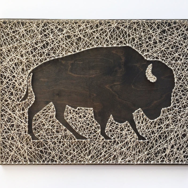 String Art Buffalo - Etsy