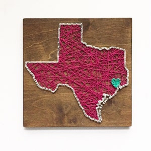 Texas String Art, Texas Art, Home - Etsy