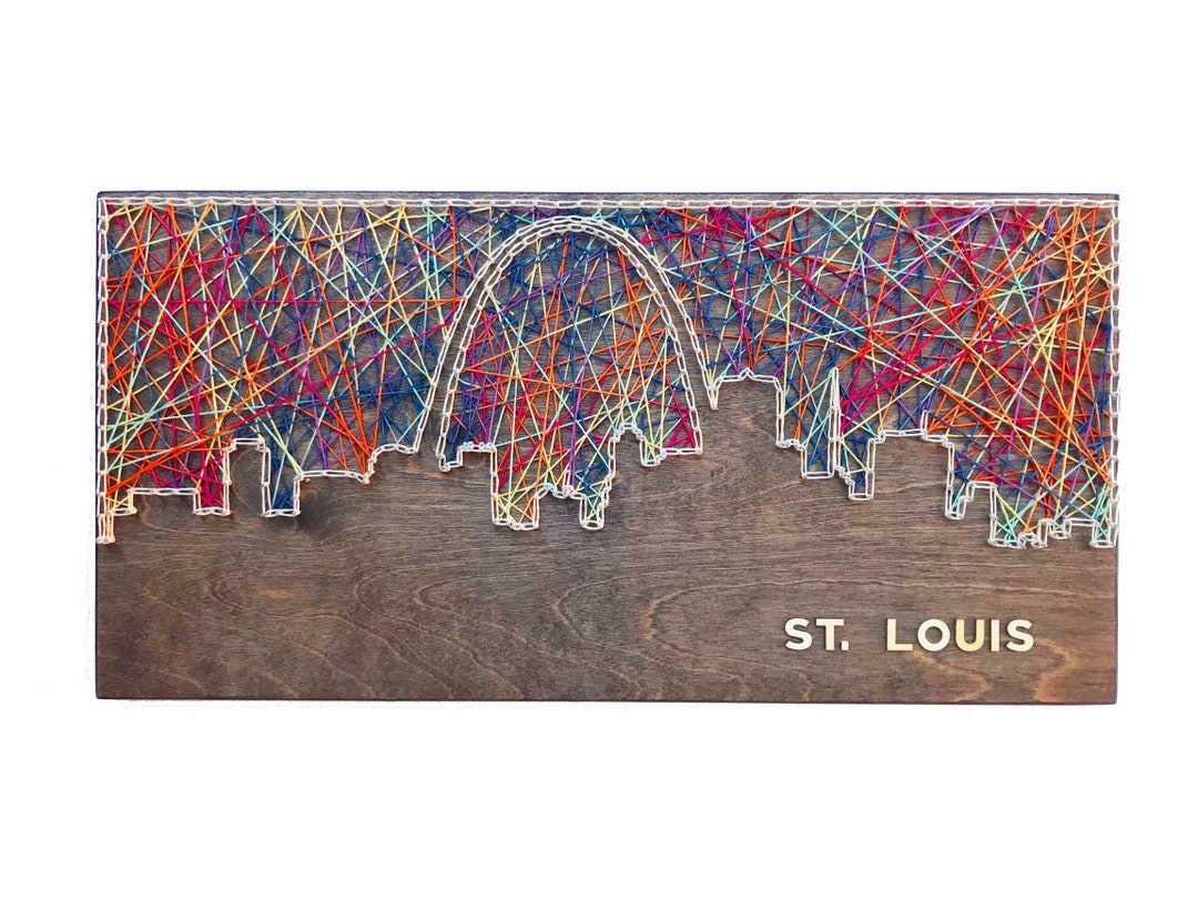 St Louis Skyline String Art - Saint Louis Art - Gateway Arch - Missouri ...