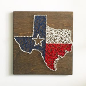 Texas String Art, Texas Art, Texas Flag, Flag Art - Etsy