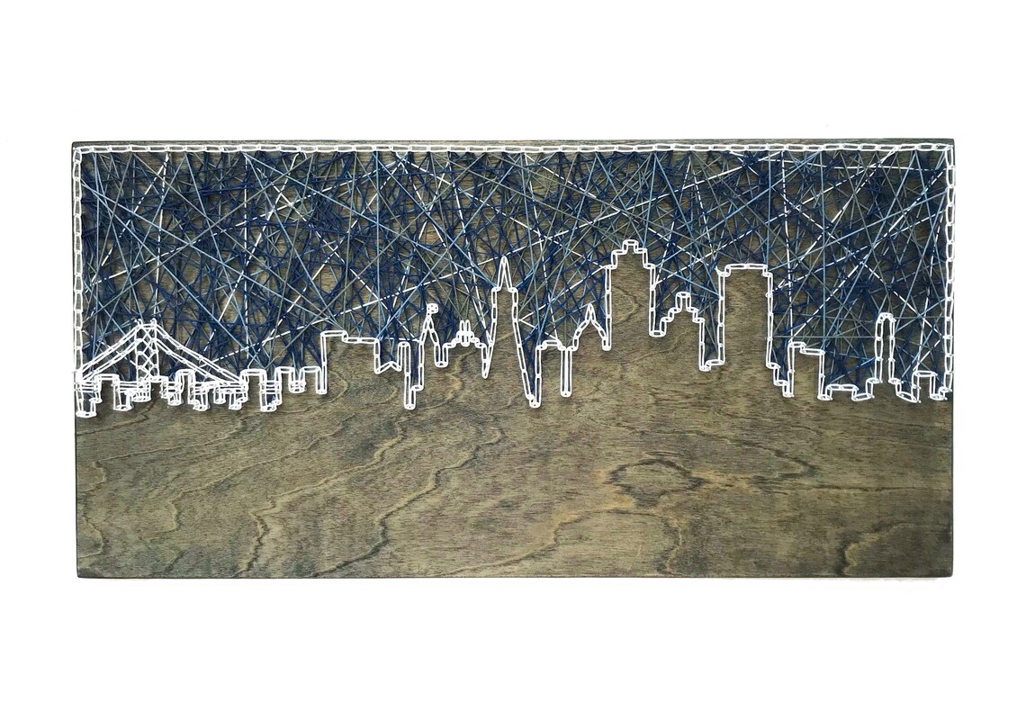 San Francisco Art San Francisco Skyline String Art San | Etsy