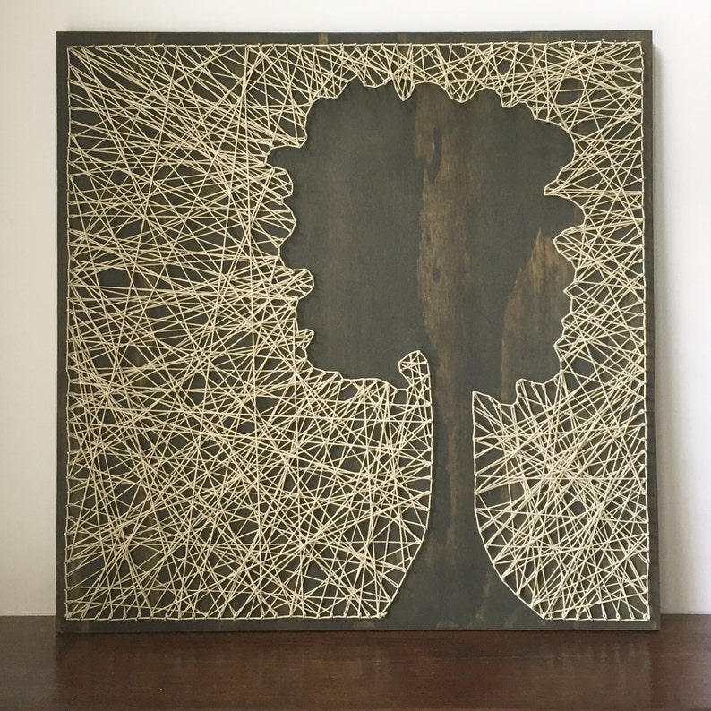 Tree String Art Tree Art Nature Art Trees | Etsy