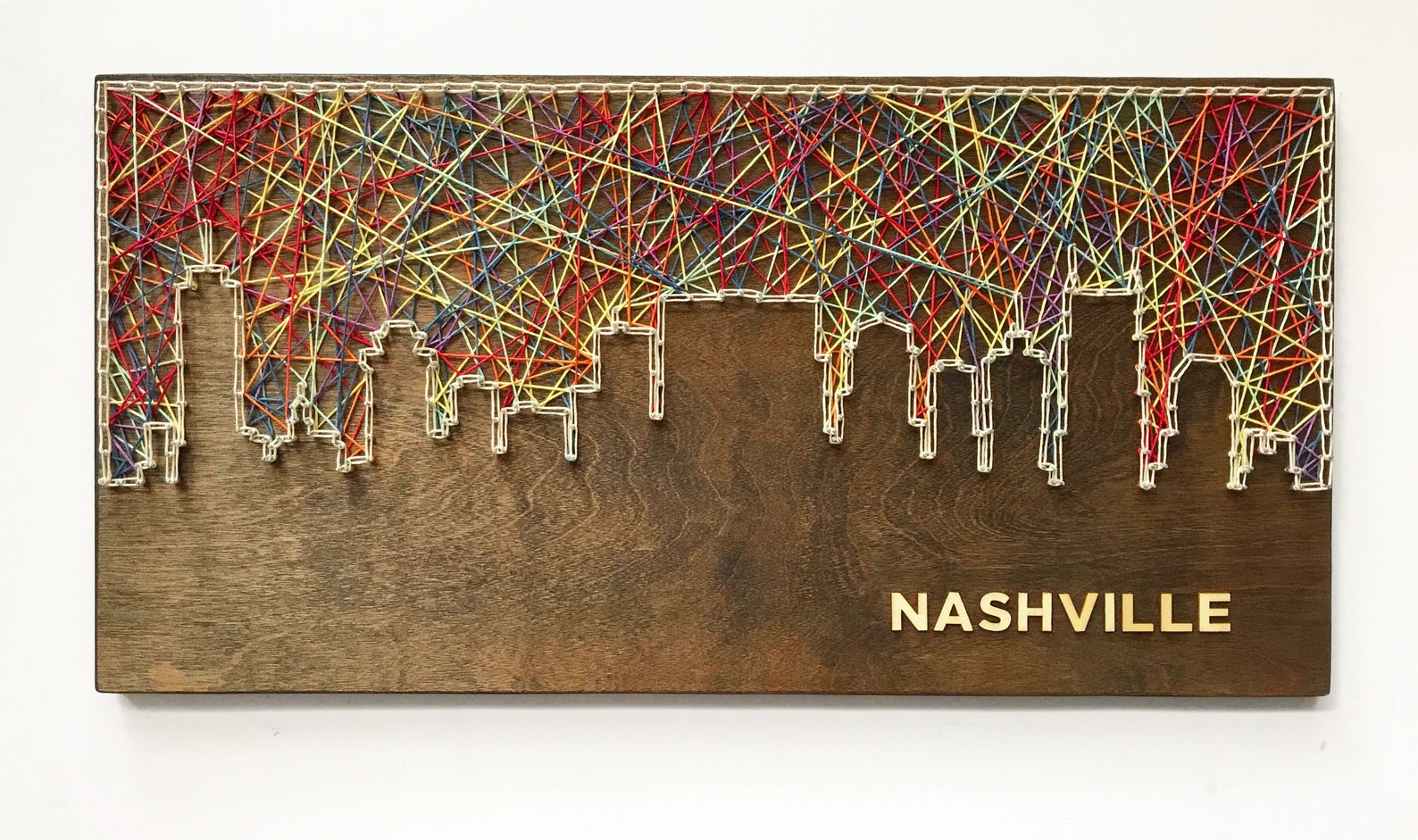 Nashville Skyline String Art - Nashville Skyline - Nashville Art - Etsy