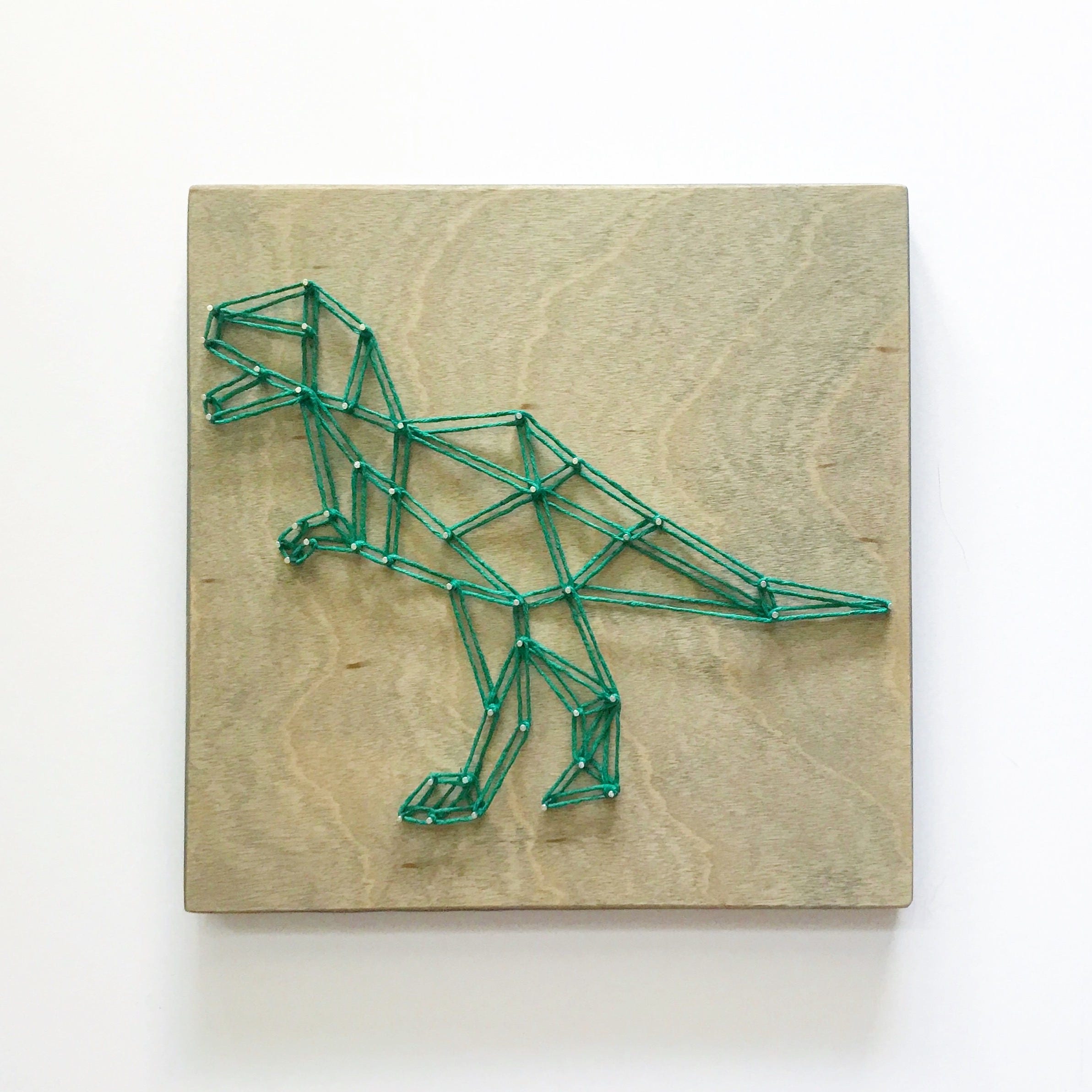 Geometric Dinosaur String Art Geometric Animal Dinosaur | Etsy