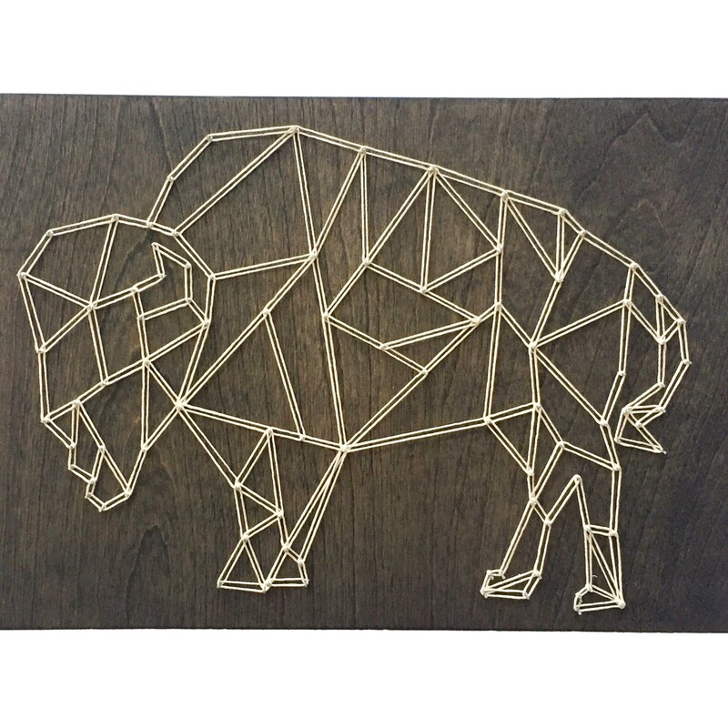 Geometric Buffalo - Etsy