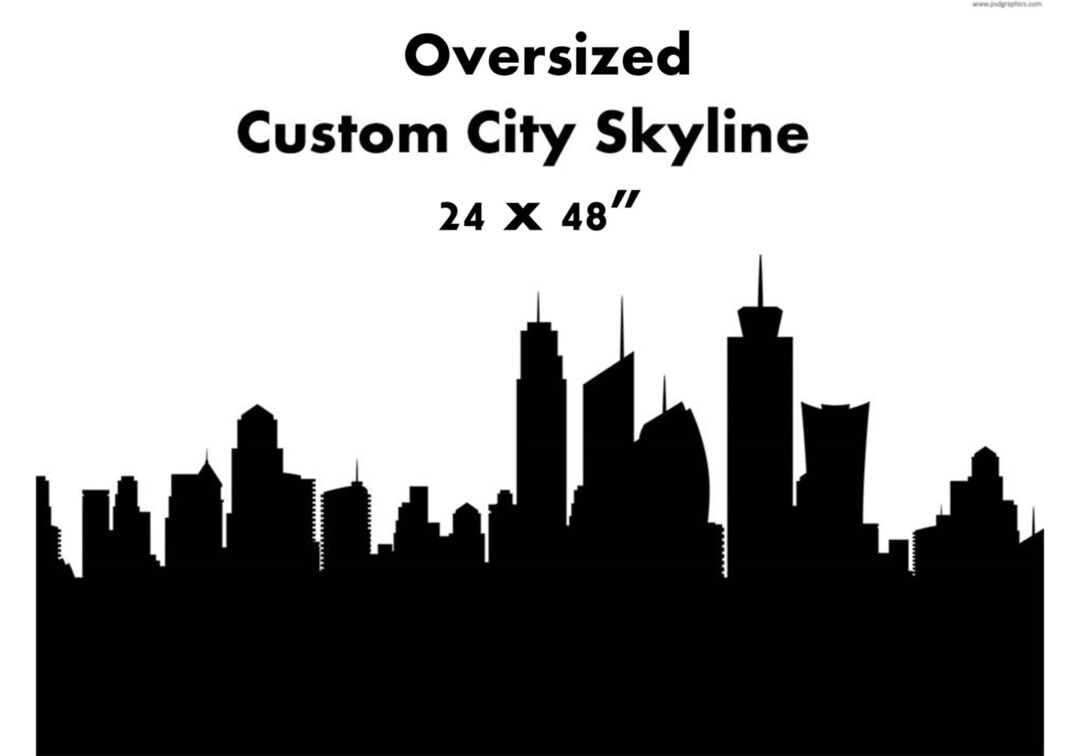 Oversized Custom City Skyline, Skyline Art, Oversized Art, String Art ...