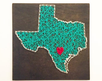 Texas String Art | Etsy