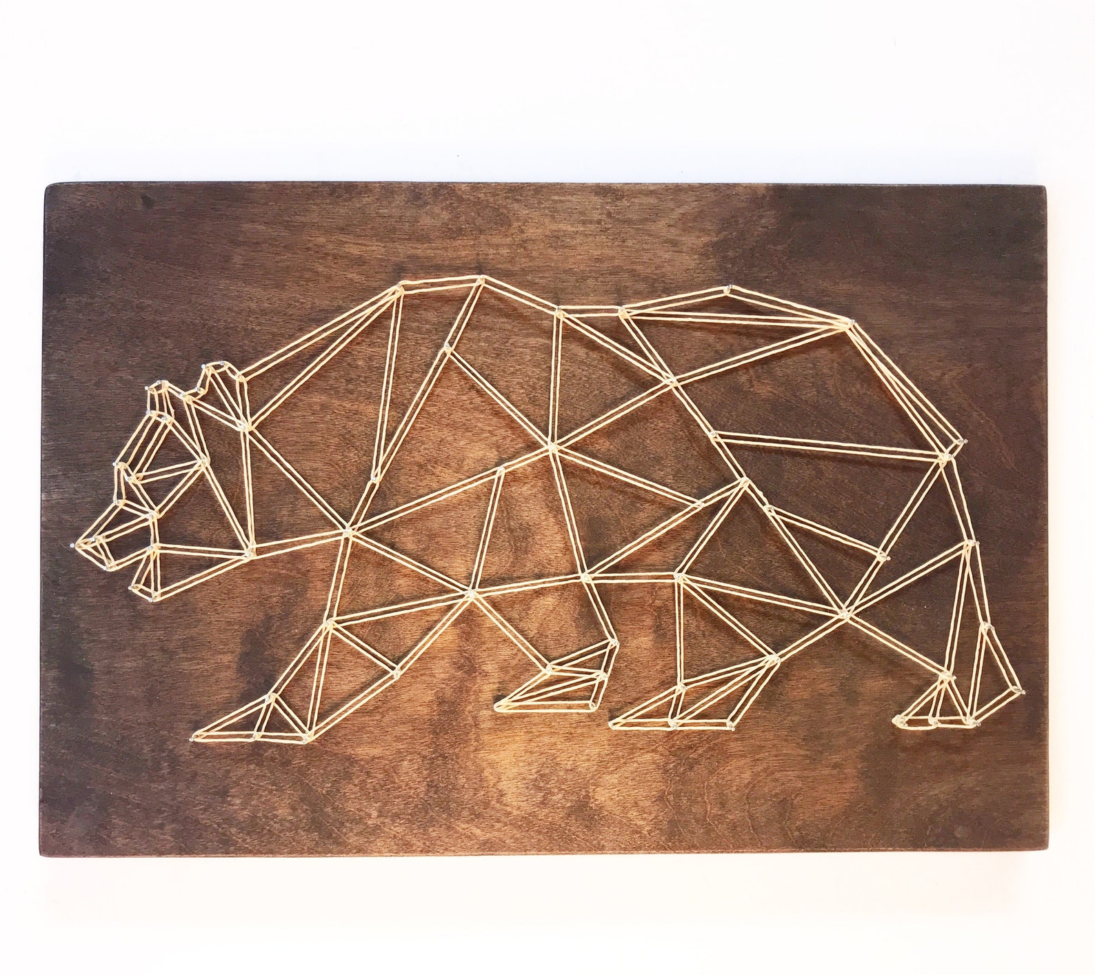 Geometric Bear String Art - California Bear - Geometric Animal ...