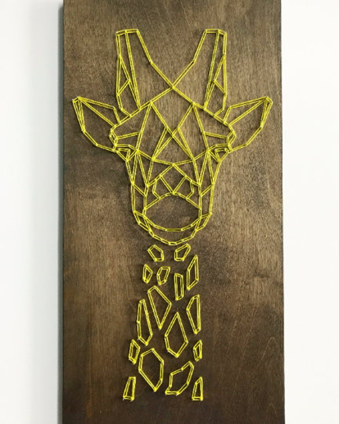 Giraffe Art - Geometric Giraffe - Giraffe String Art - Modern Nursery ...