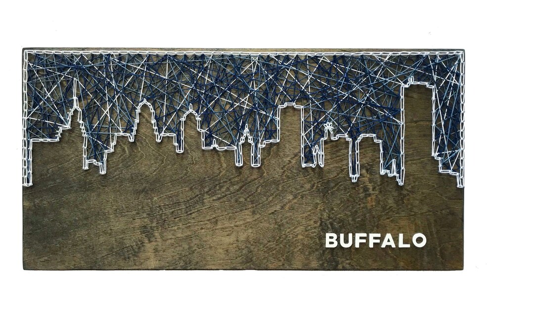 Buffalo Art - Buffalo Skyline String Art - Buffalo Skyline - Buffalo ...