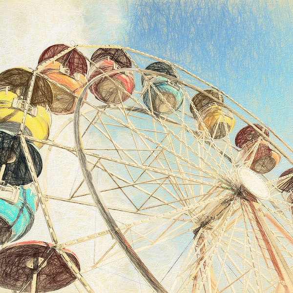 Ferris Wheel Art - Etsy