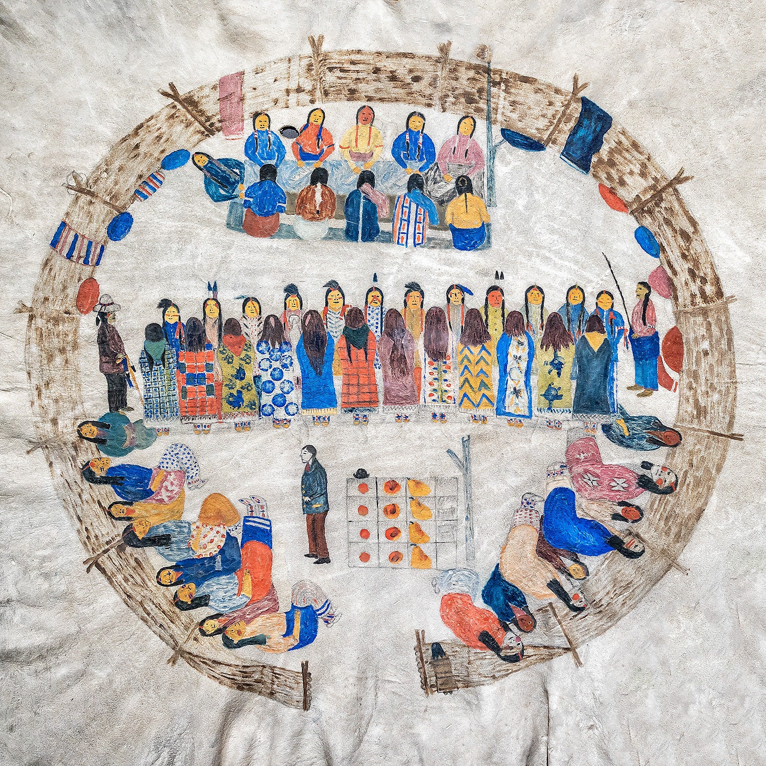 Native American Painted Hide - Etsy