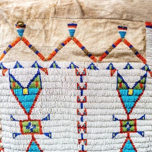 Photo of Vintage Ute Indian Beaded Saddle Bag, Native American Art ...