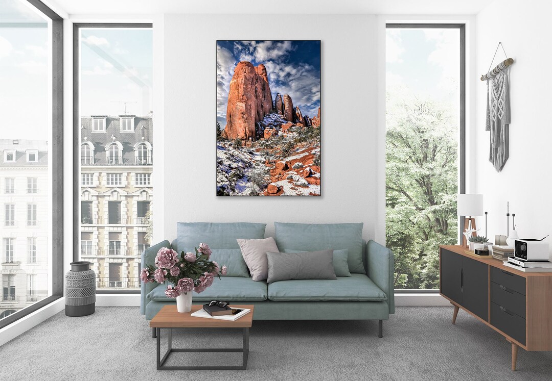 Arches National Park, Moab Winter Scene, Moab Utah, Canvas Art ...