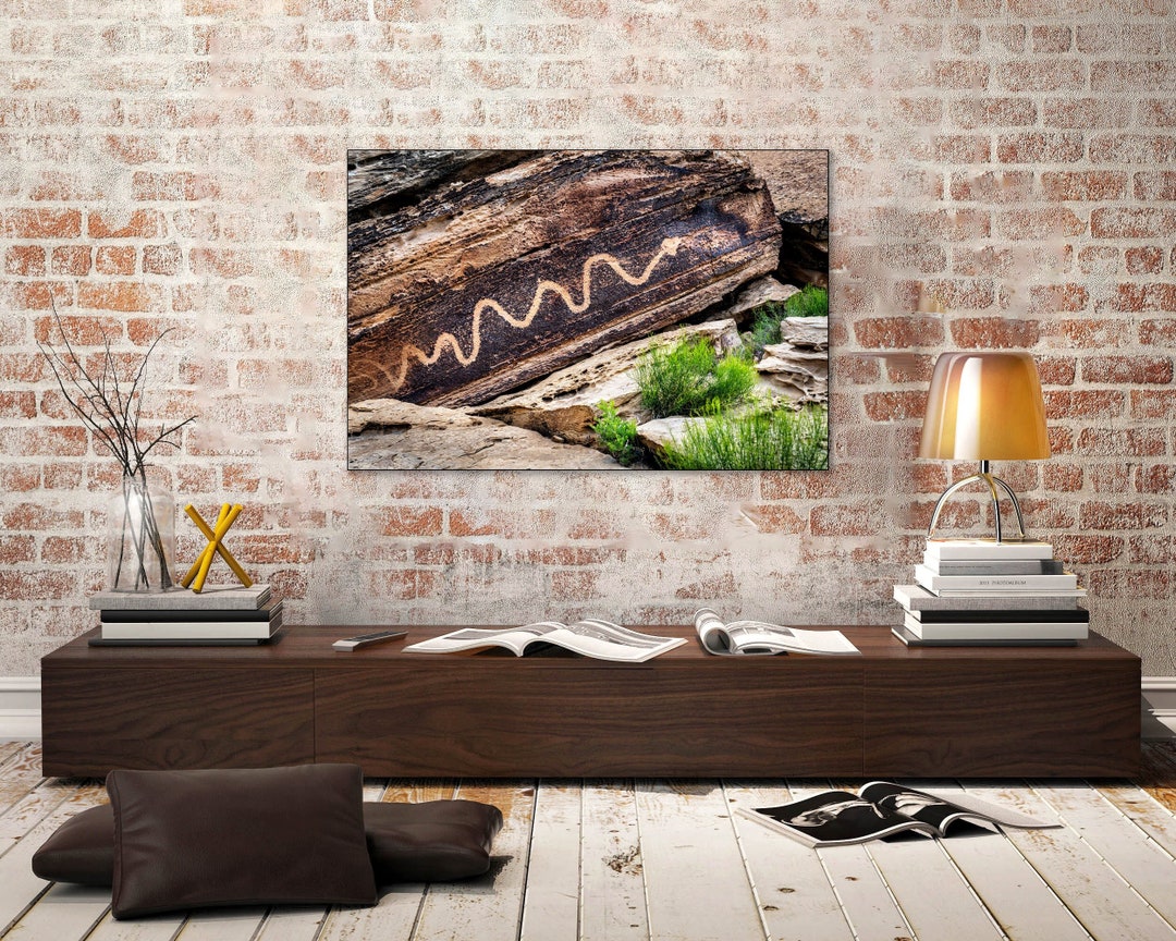 Snake Panel Rock Art, Serpent Petroglyph, Indian Writing, Native ...