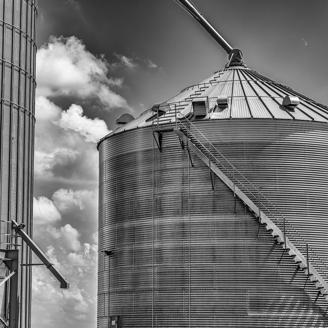 Nebraska Grain Bins, Rural Nebraska, Harvest Bins, Grain Elevator ...