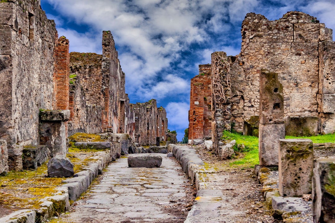 Pompeii Italy, Naples, Mt Vesuvius, Wall Decor Gift, Pompeii Street ...