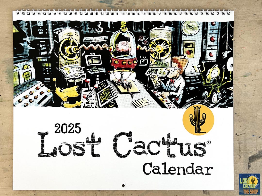 2025 LOST CACTUS Comic Strip Wall Calendar, Vibrant, Funny, Holidays ...