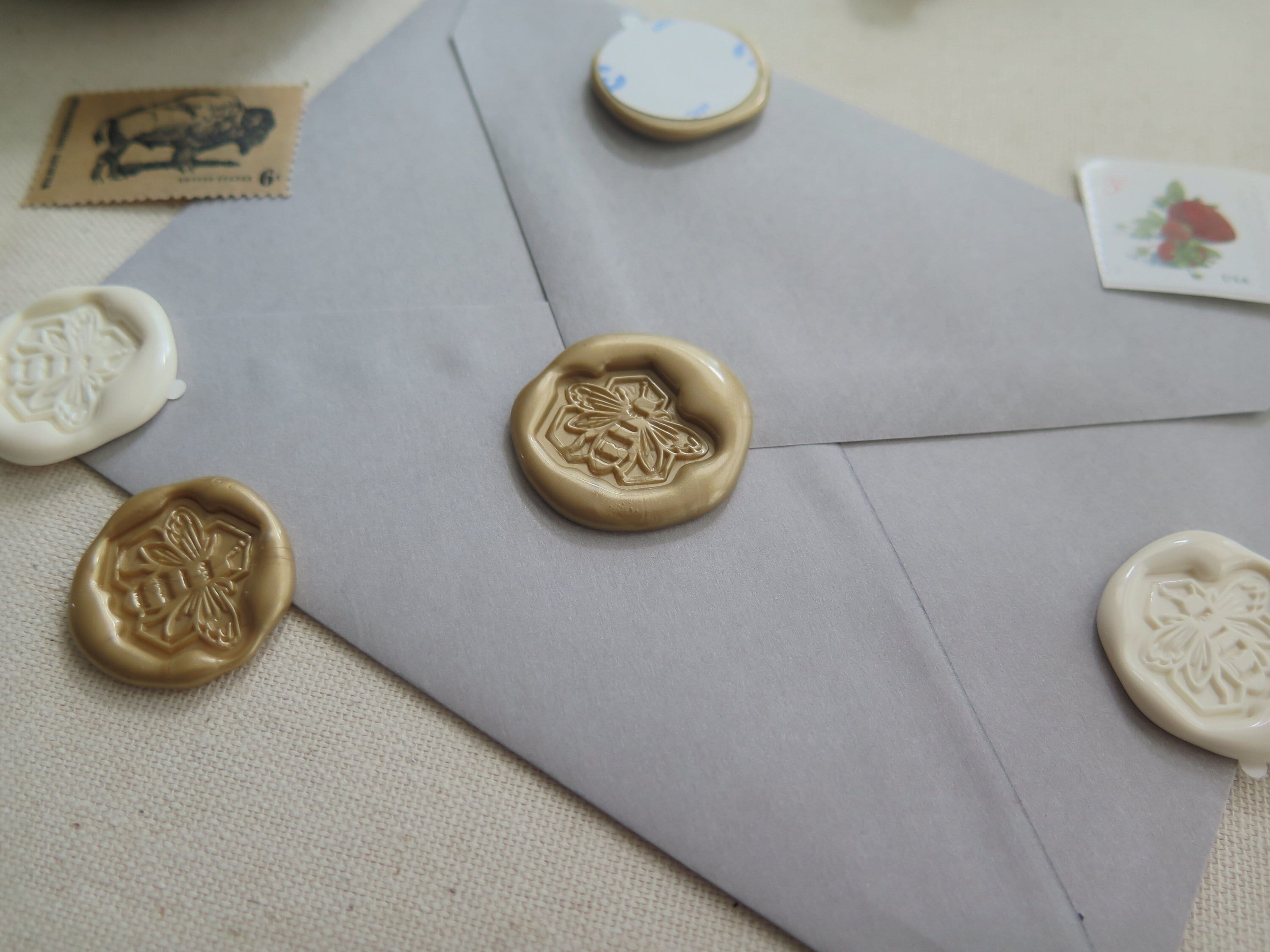 Honey Bee Wax Seals / Envelope Wax Seals / Self-adhesive Wax Seals ...