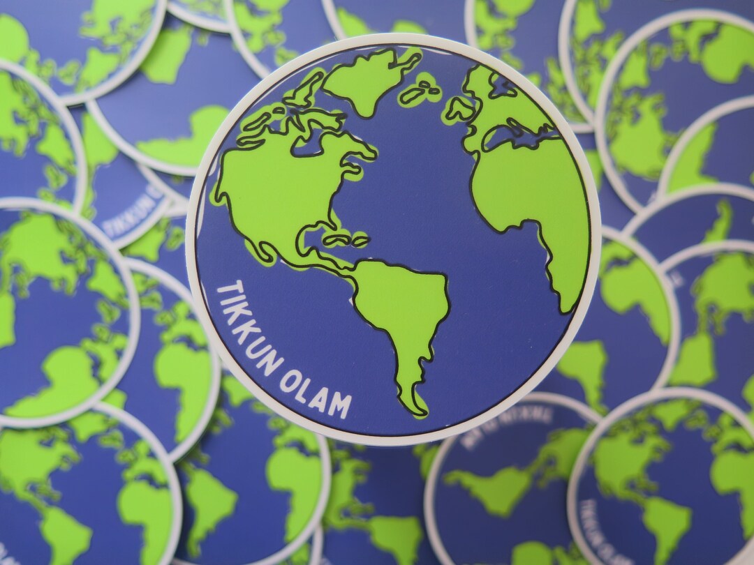 Tikkun Olam (repair the World) Vinyl Sticker / Jewish Sticker ...