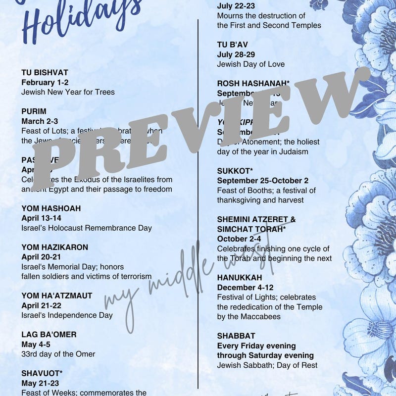 Israel Calendar 2026 - Etsy
