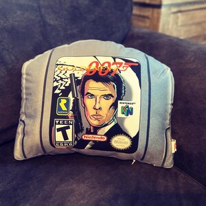 Double Sided Plush Accent Throw Pillow Cushion Decor Secret Agent Video ...