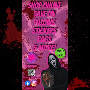 Sticker High Quality Die Cut Waterproof Vinyl Decal Long Lasting Horror ...