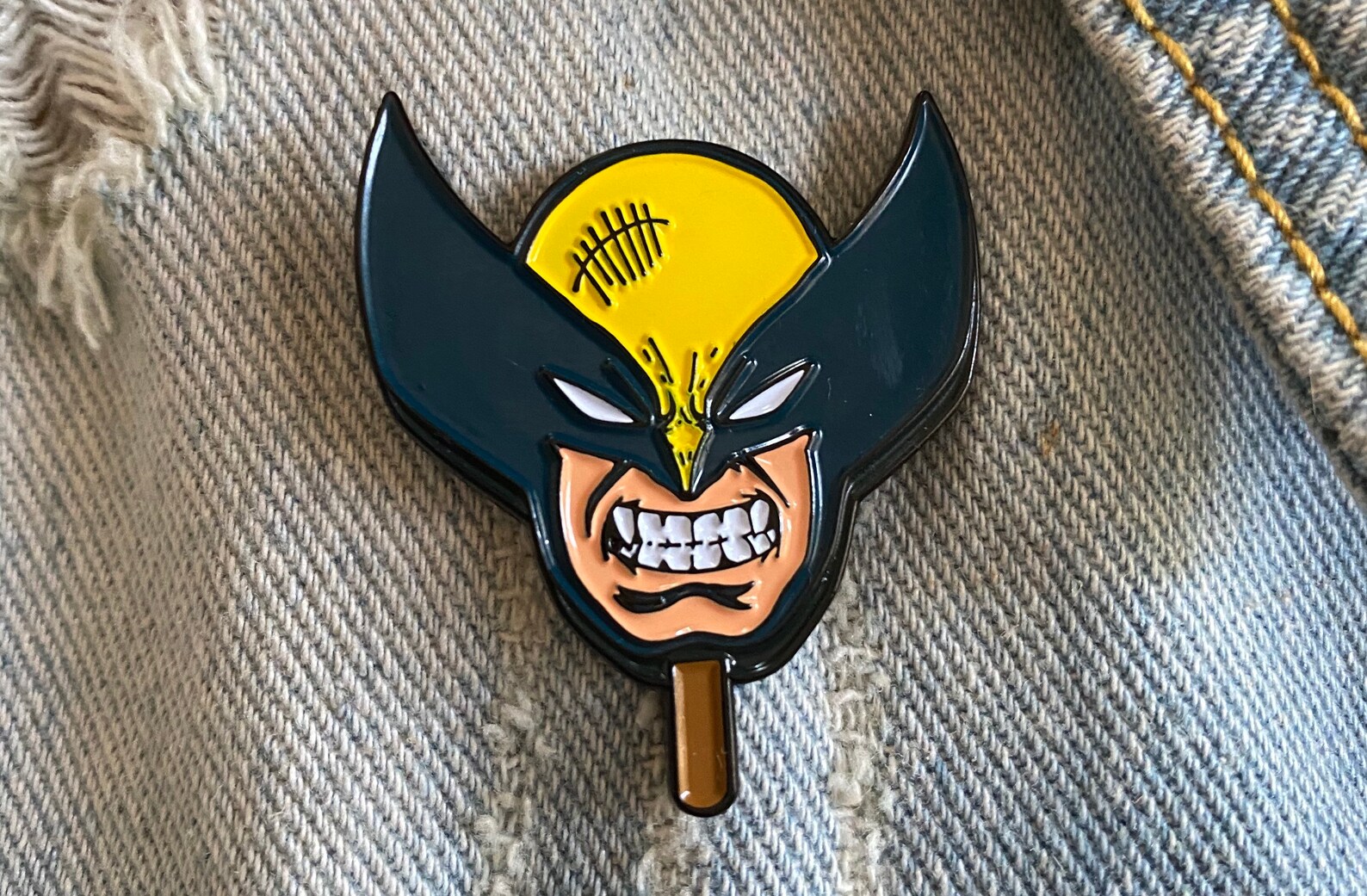 Enamel Brooch Lapel Pin Badge Popsicle Pin Cartoon Superhero Retro ...