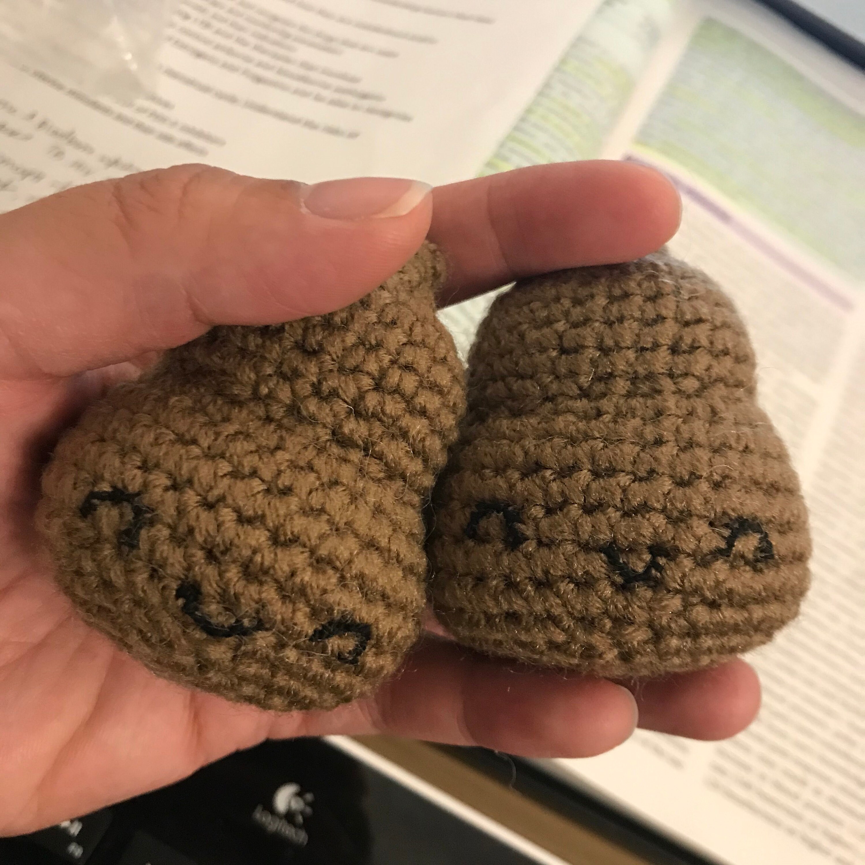 Poop Emoji Amigurumi Toilet Paper Roll Amigurumi Kawaii - Etsy