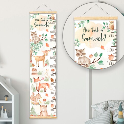 Panda Bear Growth Chart Pandas Nursery Decor Animals Height - Etsy