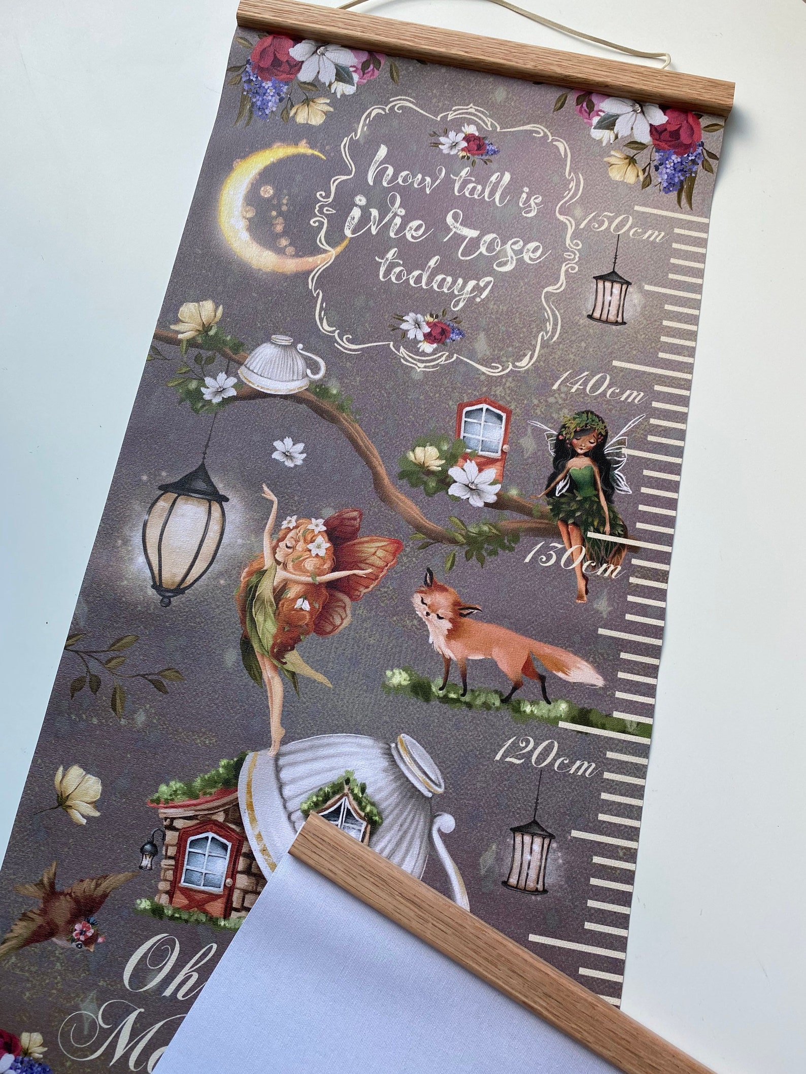 Personalised Height/ Growth Chart Fairy Magical Adventure - Etsy