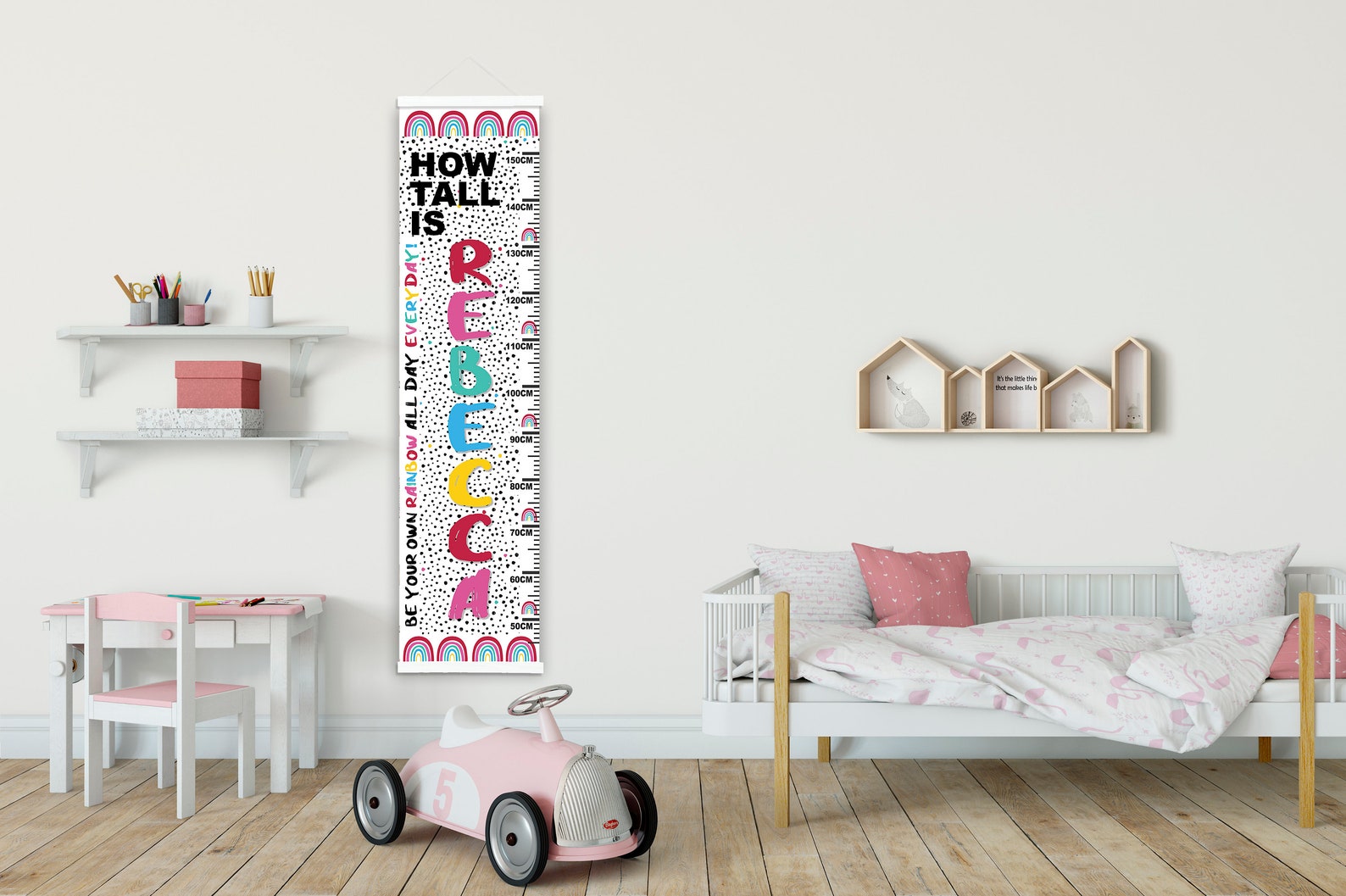Personalised Height/ Growth Chart dots Dotty Rainbows - Etsy