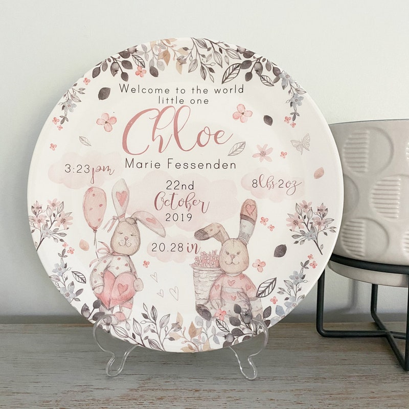 Baby Birth Plate - Etsy