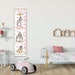 Personalised Height/ Growth Chart - Floral Zebras - Beautiful Nursery ...