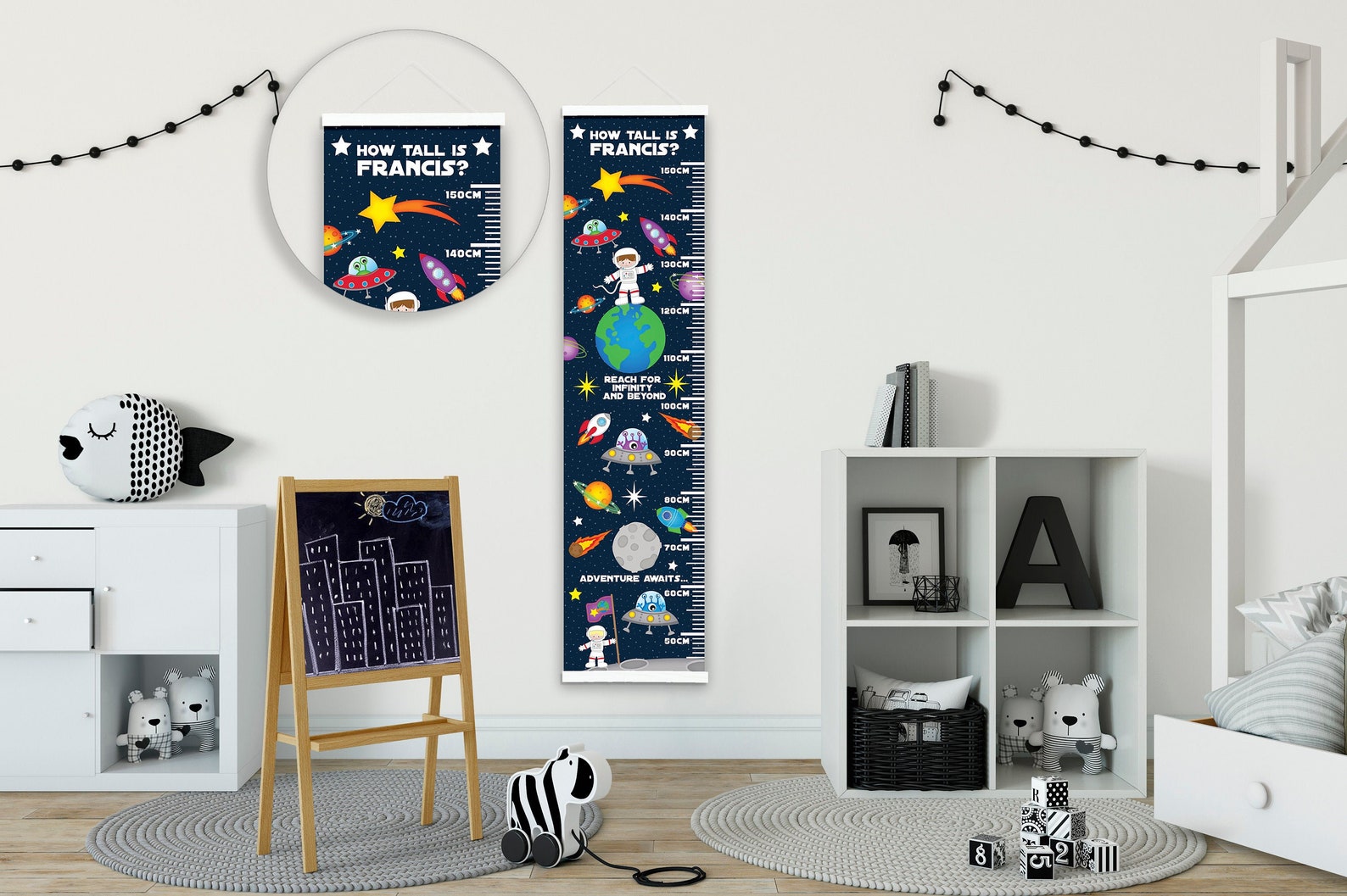 Personalised Height/ Growth Chart Outer Space Beautiful | Etsy