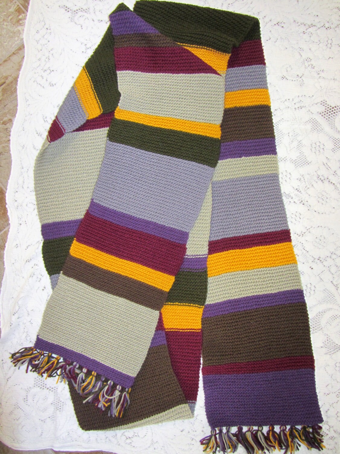 Bufanda de Doctor Who Cuarta Temporada del Doctor 12 Bufanda - Etsy España