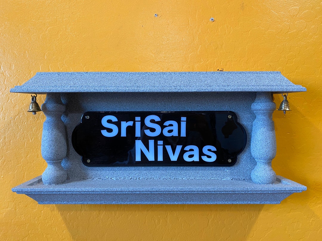 Wooden House Number Plaque - Personalized Family Name Address Sign ...