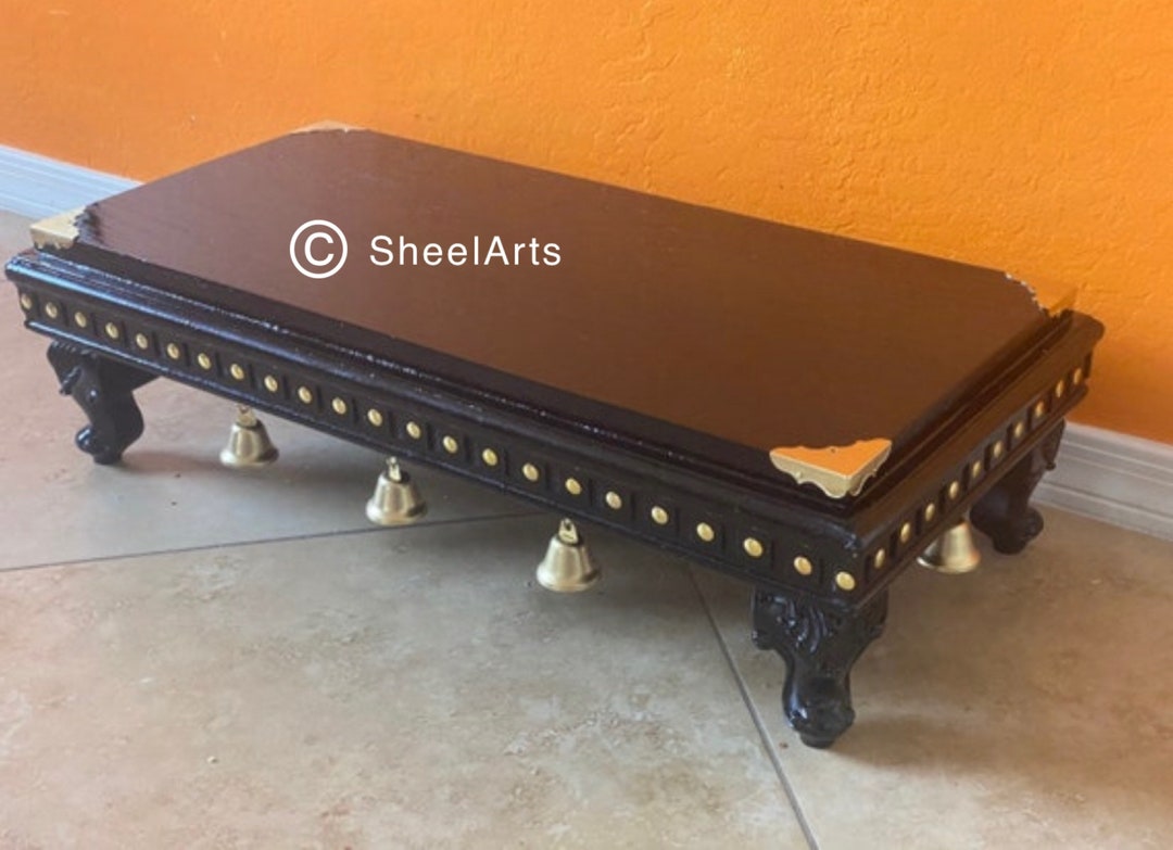 24x12,solidwood,pooja,mandir,ganesha,hindu,temple,wood,home,decor,bells ...