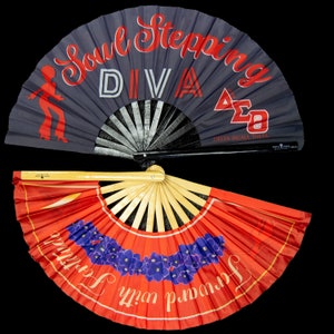 Delta Sigma Theta DST Popping Clacking Accordion Handheld Fans - Etsy