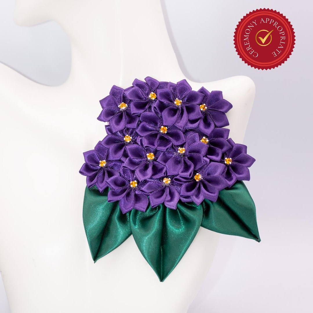 Delta Sigma Theta Purple Violet Flower Corsage | Sorority Flower ...