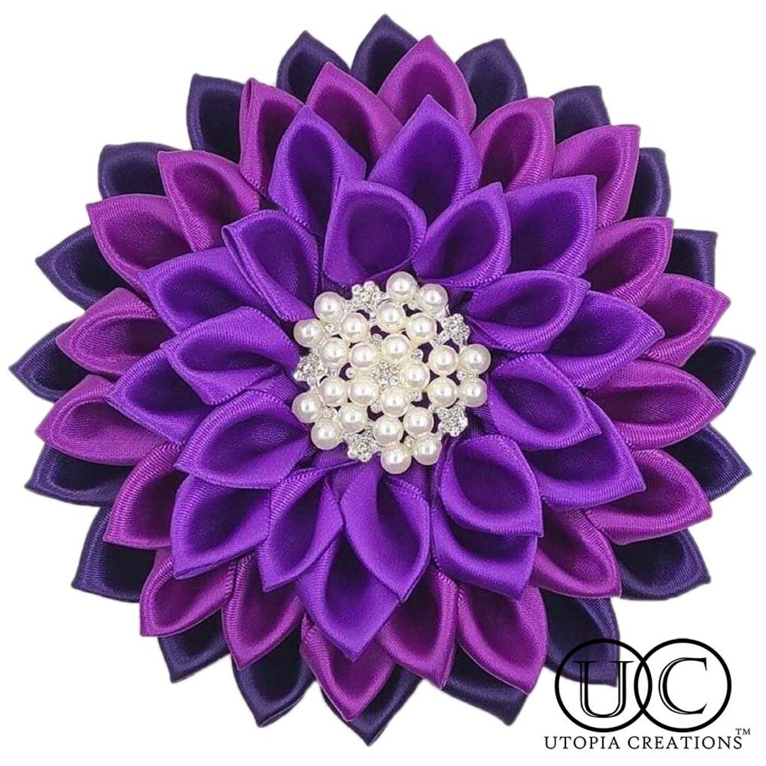 Purple Violet | DST Inspired Purple Flower Brooch | Vivica Flower ...