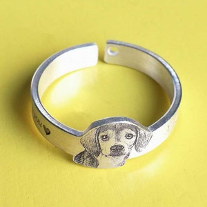 Portrait Ring Photo Ring Picture Ring Engraved Photo Rings - Etsy