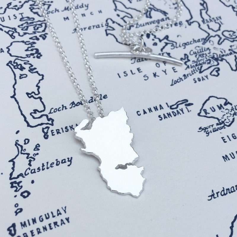 Map Necklace - Etsy